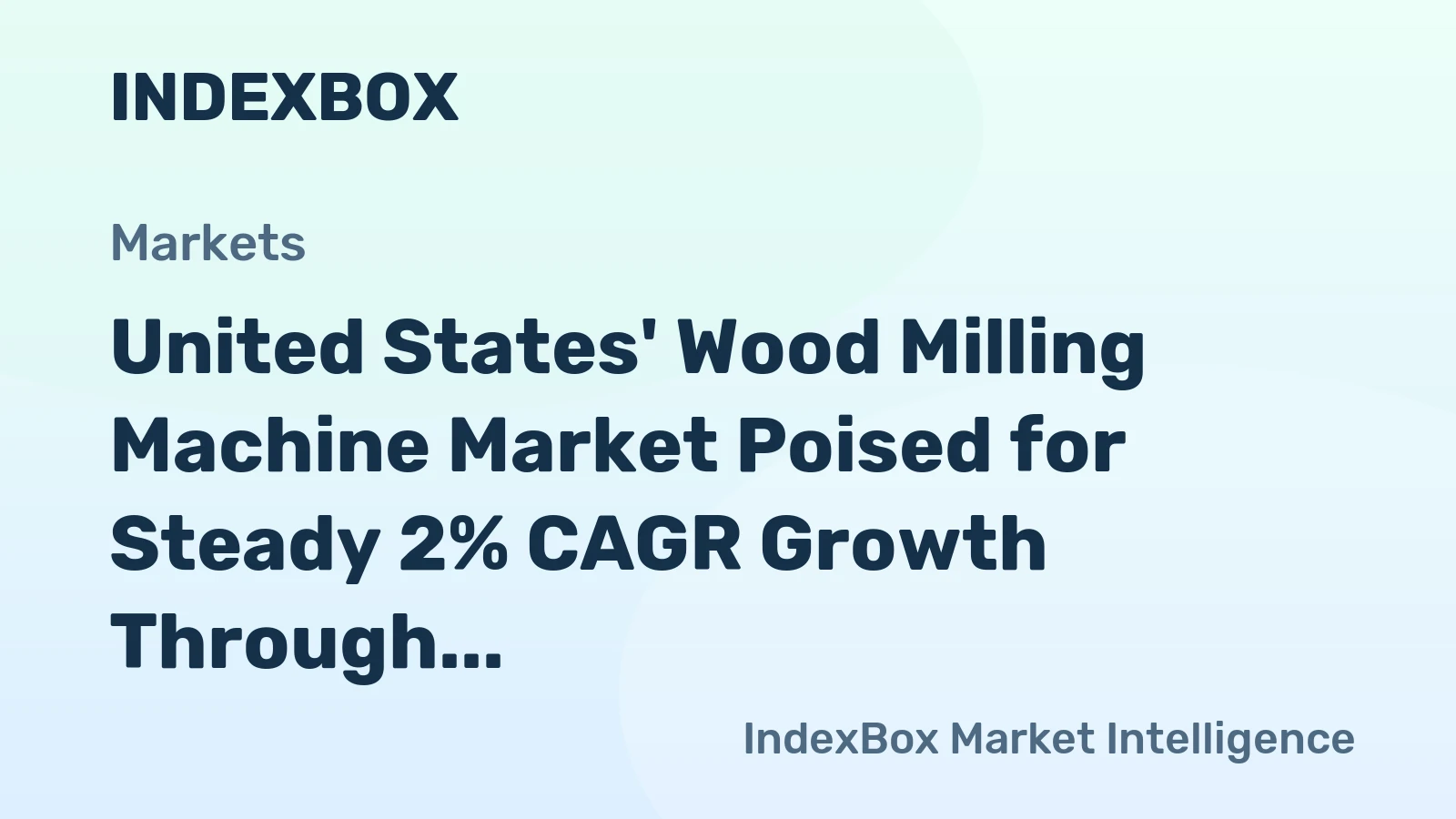United States' Wood Milling Machine Market Poised for Steady 2% CAGR Growth Through 2035