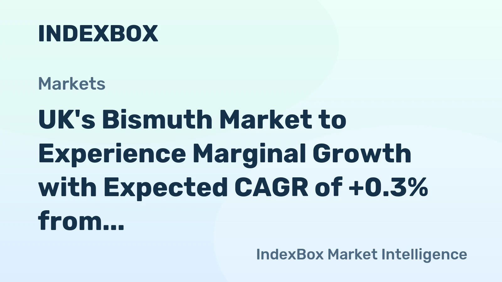 UK's Bismuth Market to Experience Marginal Growth with Expected CAGR of +0.3% from 2024 to 2035
