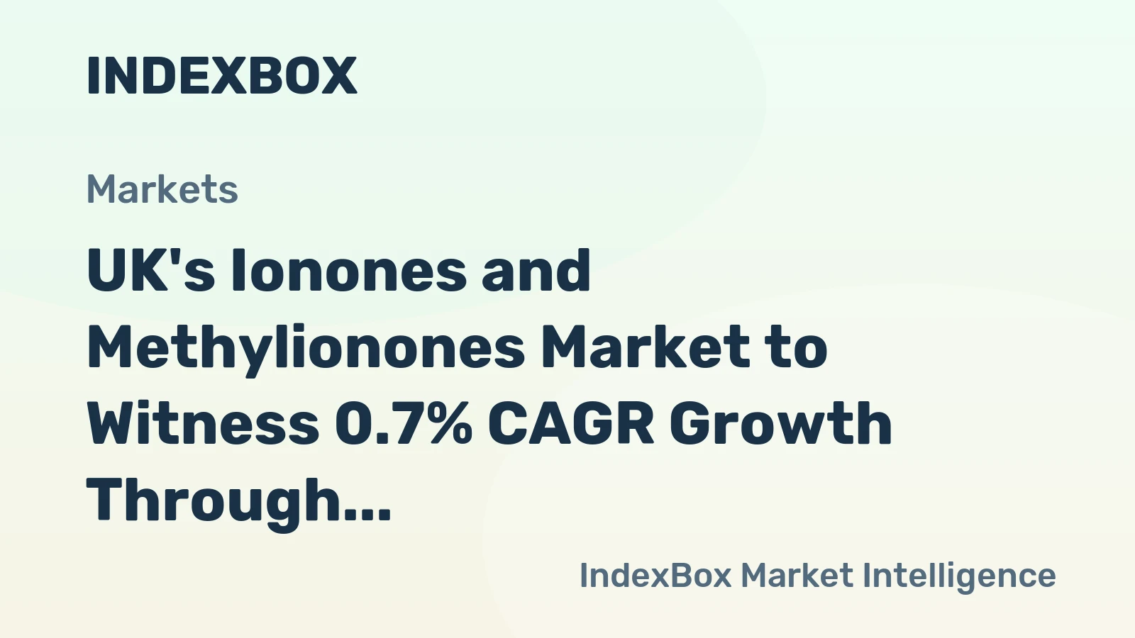 UK's Ionones and Methylionones Market to Witness 0.7% CAGR Growth Through 2035
