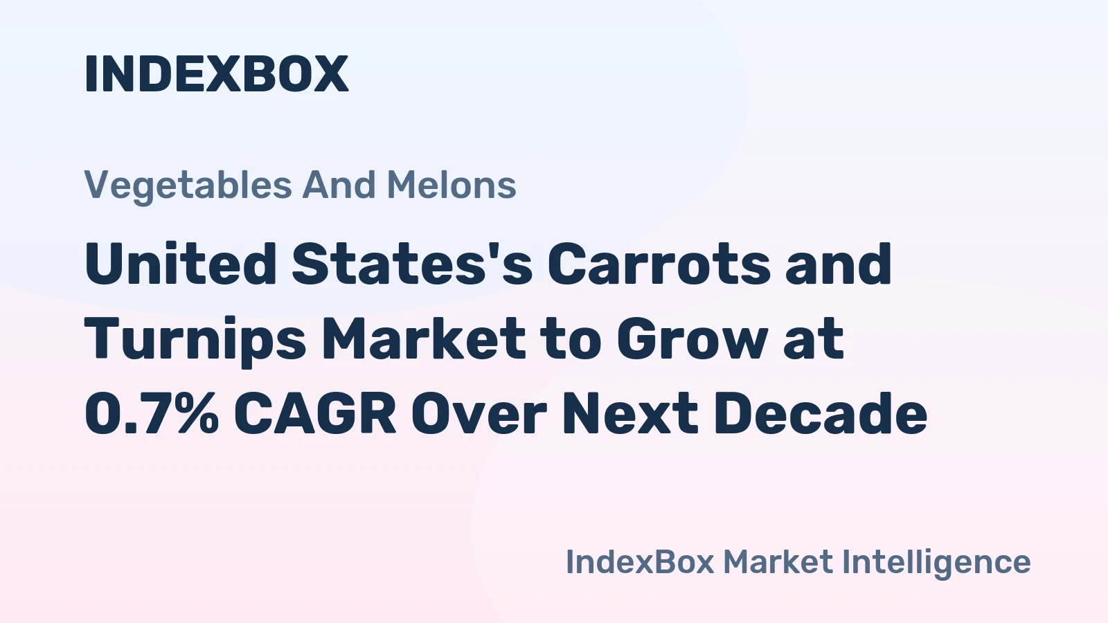 United States's Carrots and Turnips Market to Grow at 0.7% CAGR Over Next Decade