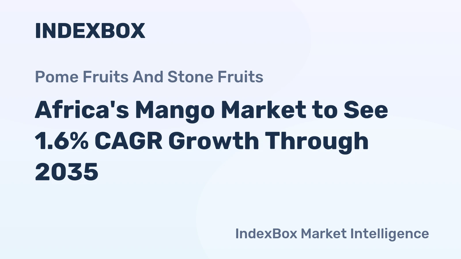 Africa's Mango Market to See 1.6% CAGR Growth Through 2035
