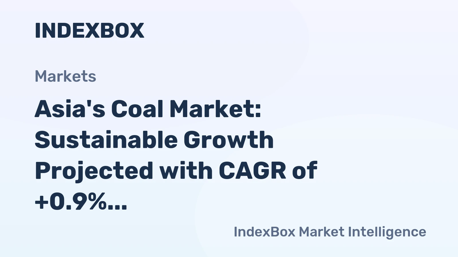 Asia's Coal Market: Sustainable Growth Projected with CAGR of +0.9% from 2024 to 2035