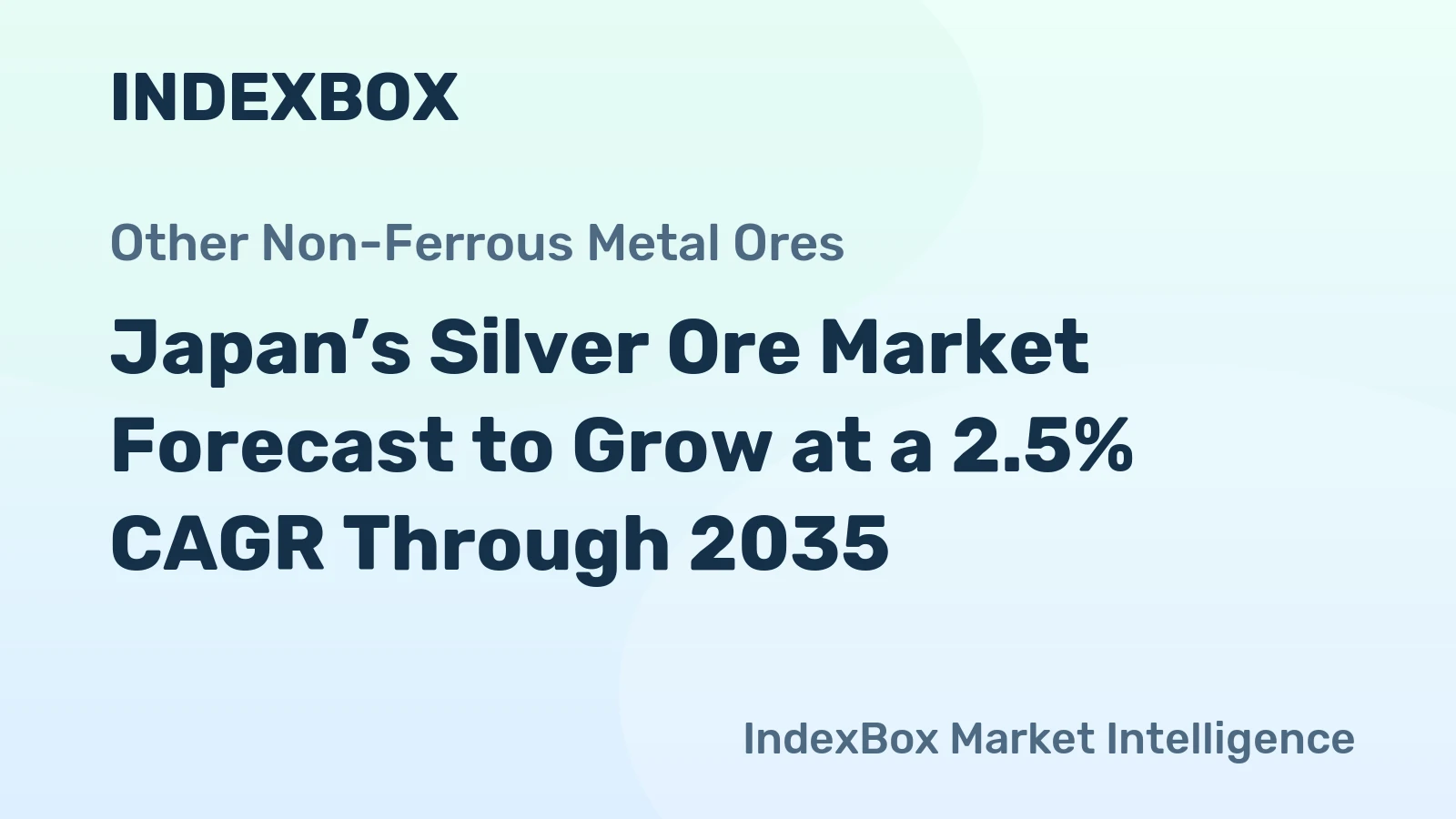 Japan’s Silver Ore Market Forecast to Grow at a 2.5% CAGR Through 2035