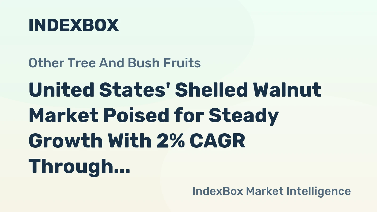 United States' Shelled Walnut Market Poised for Steady Growth With 2% CAGR Through 2035
