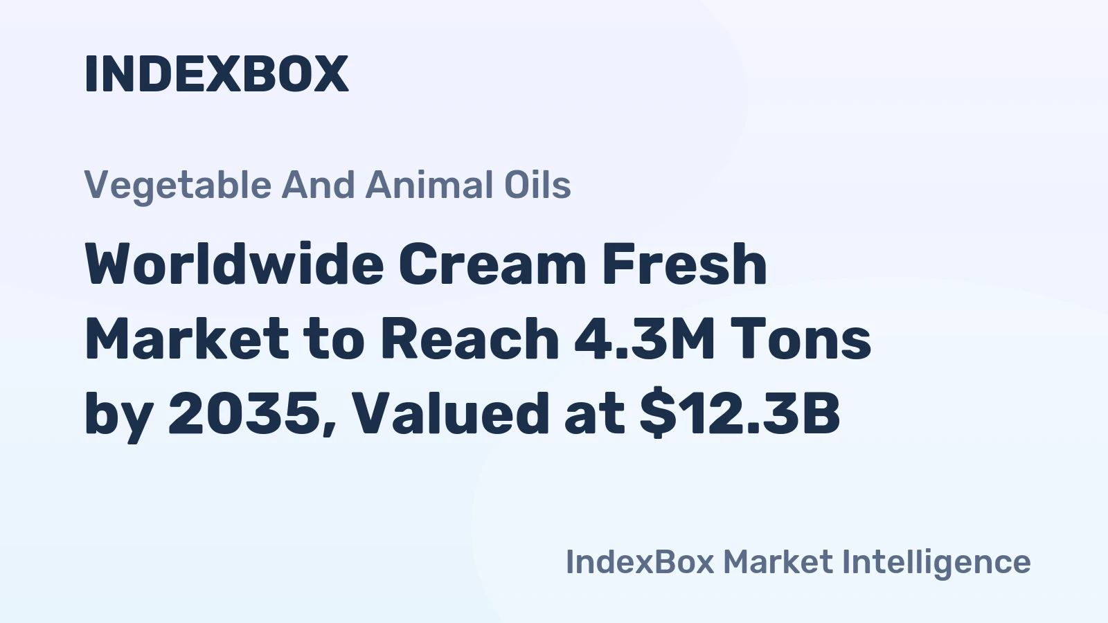 Worldwide Cream Fresh Market to Reach 4.3M Tons by 2035, Valued at $12.3B