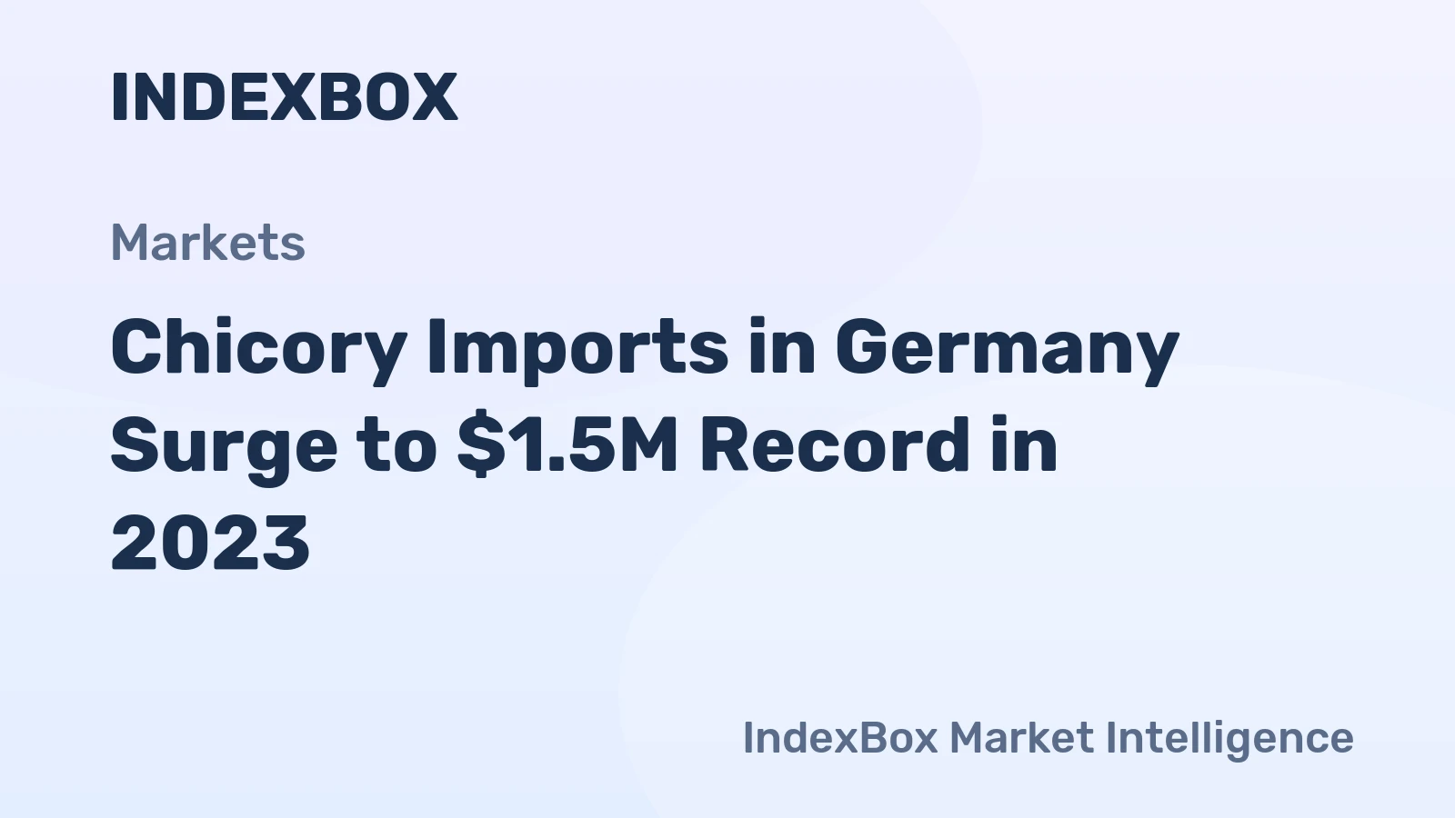Chicory Imports in Germany Surge to $1.5M Record in 2023