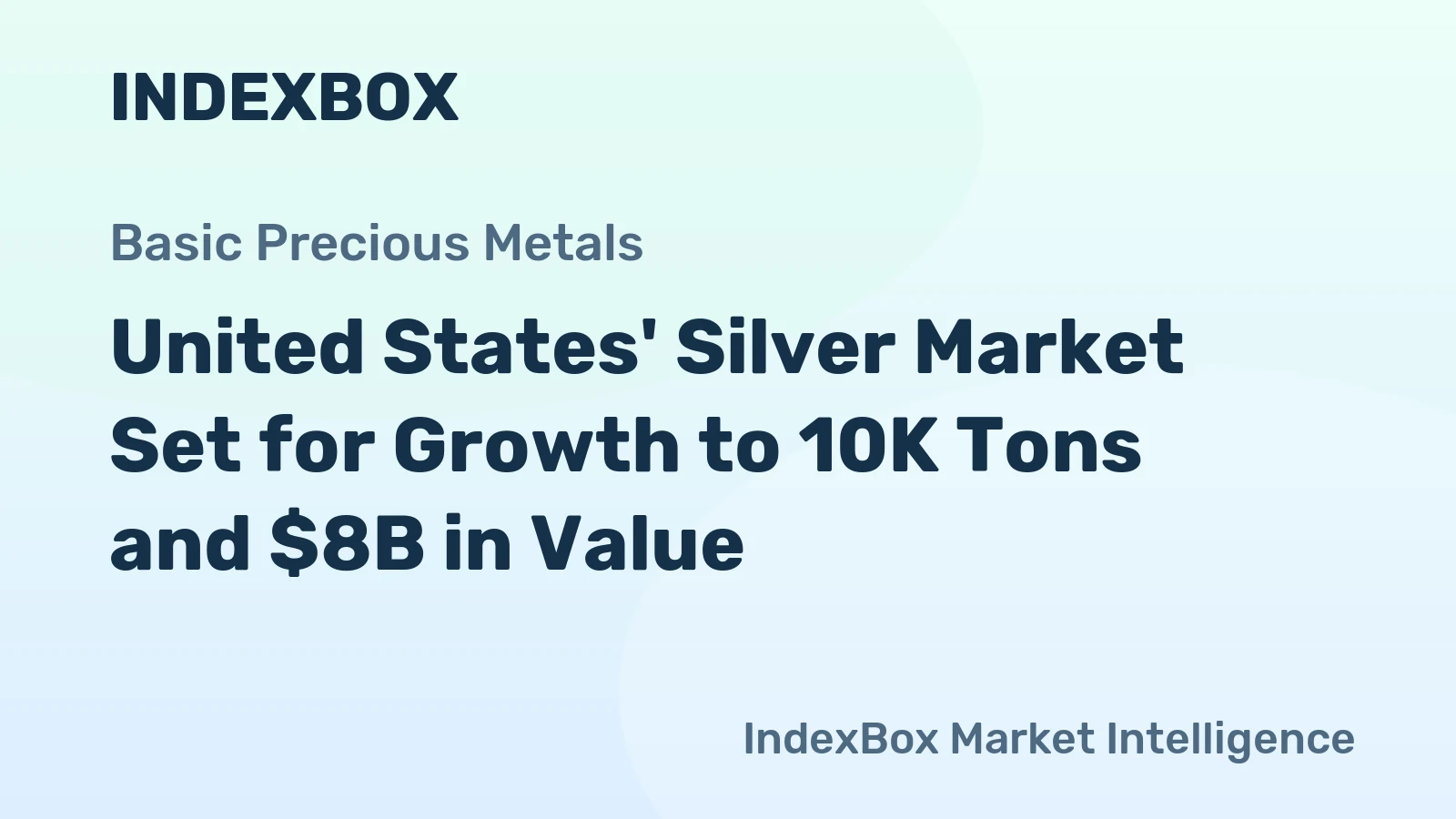 United States' Silver Market Set for Growth to 10K Tons and $8B in Value