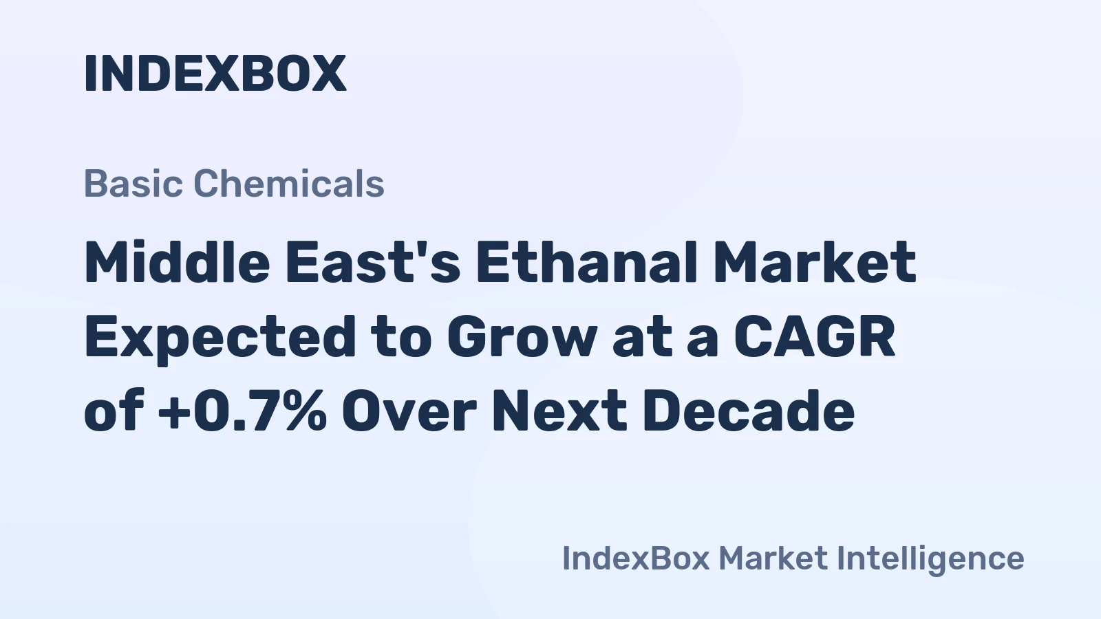 Middle East's Ethanal Market Expected to Grow at a CAGR of +0.7% Over Next Decade