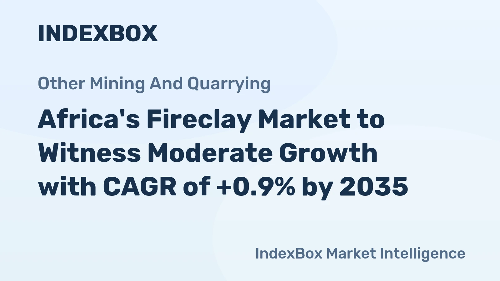 Africa's Fireclay Market to Witness Moderate Growth with CAGR of +0.9% by 2035