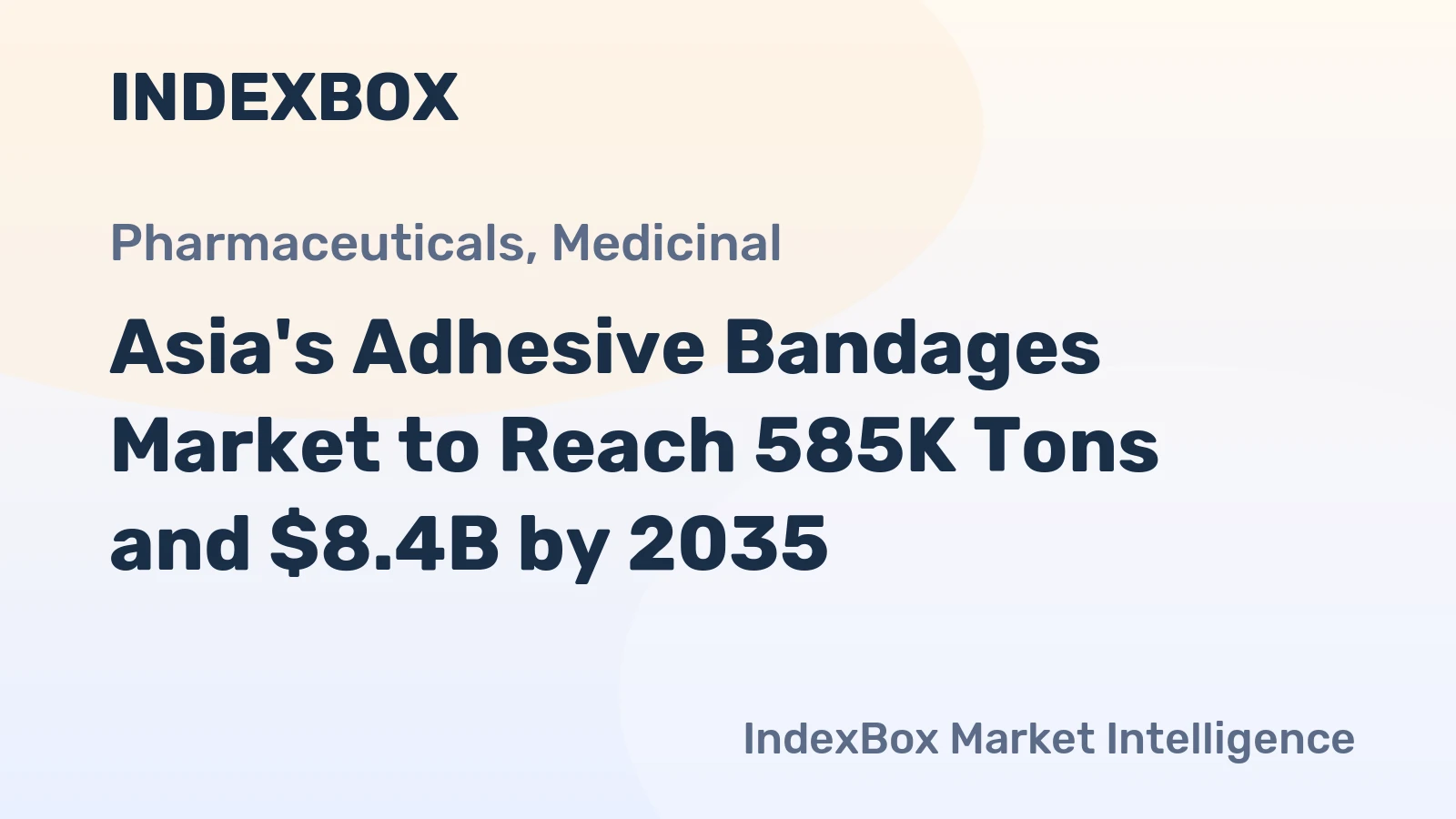Asia's Adhesive Bandages Market to Reach 585K Tons and $8.4B by 2035