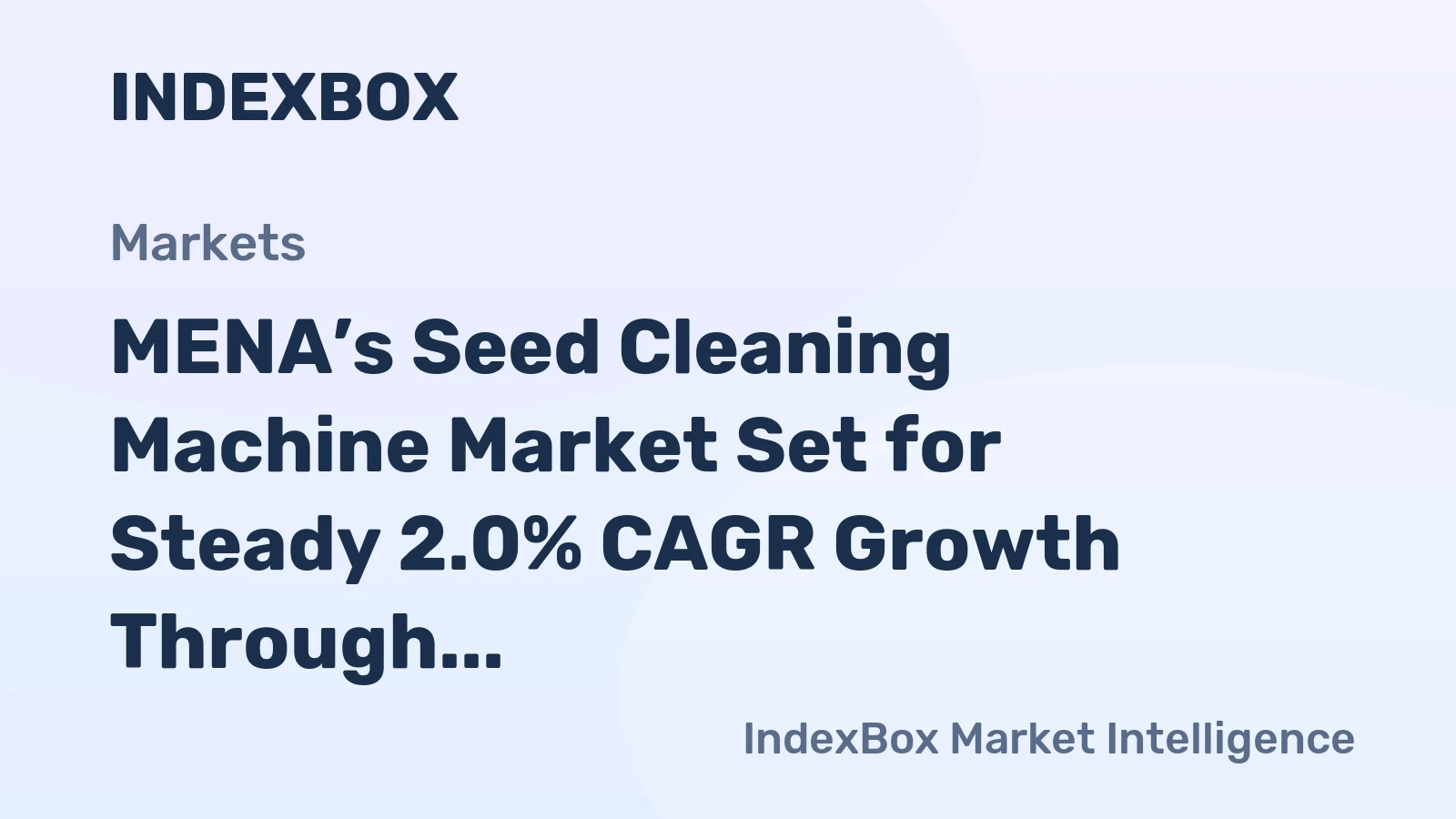 MENA’s Seed Cleaning Machine Market Set for Steady 2.0% CAGR Growth Through 2035