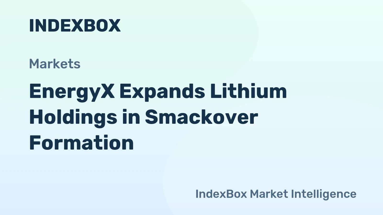 EnergyX Expands Lithium Holdings in Smackover Formation