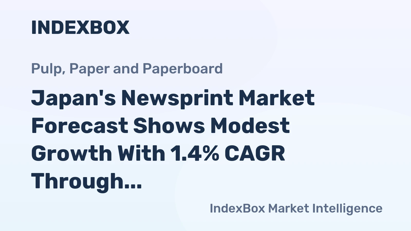Japan's Newsprint Market Forecast Shows Modest Growth With 1.4% CAGR Through 2035