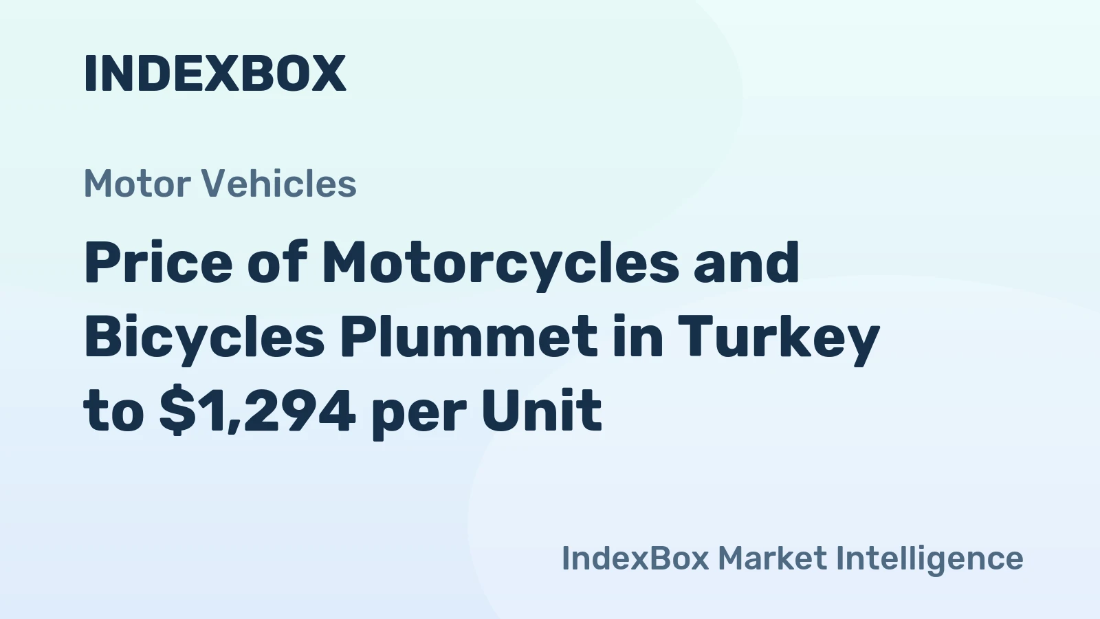 Price of Motorcycles and Bicycles Plummet in Turkey to $1,294 per Unit