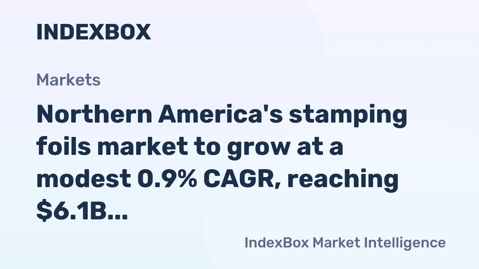 Northern America's stamping foils market to grow at a modest 0.9% CAGR, reaching $6.1B by 2035.
