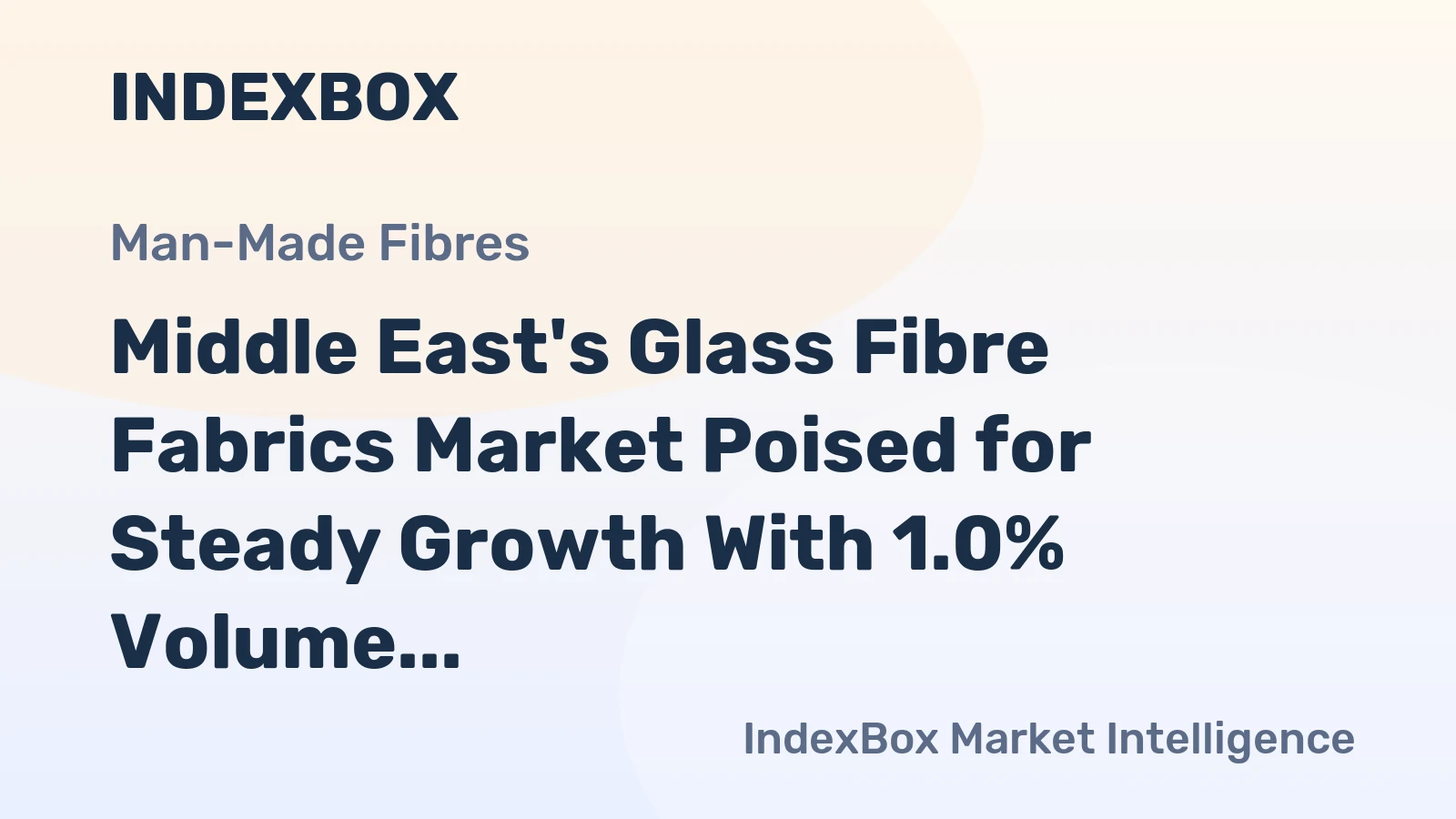 Middle East's Glass Fibre Fabrics Market Poised for Steady Growth With 1.0% Volume CAGR Through 2035