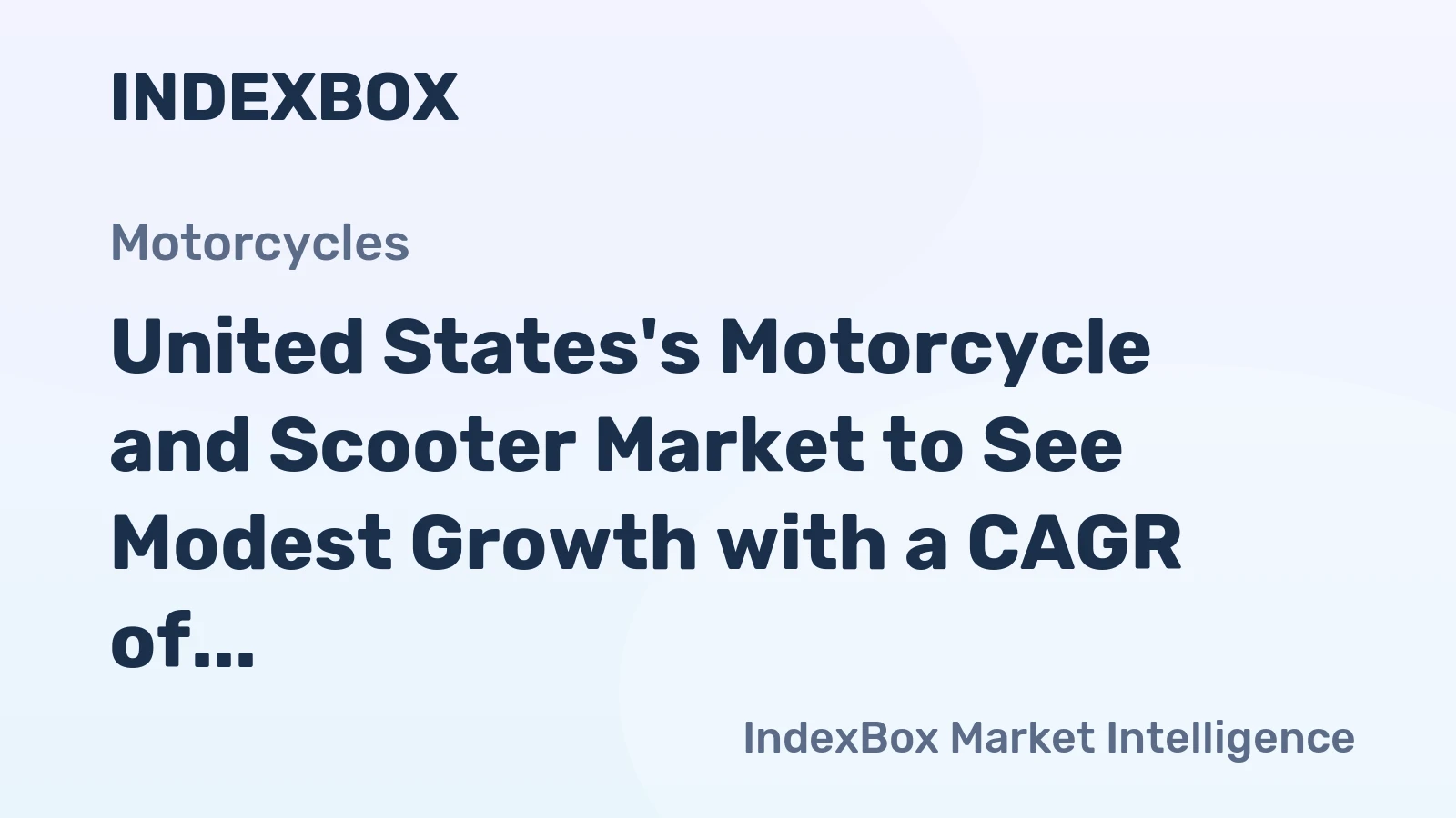 United States's Motorcycle and Scooter Market to See Modest Growth with a CAGR of +0.3% from 2024 to 2035