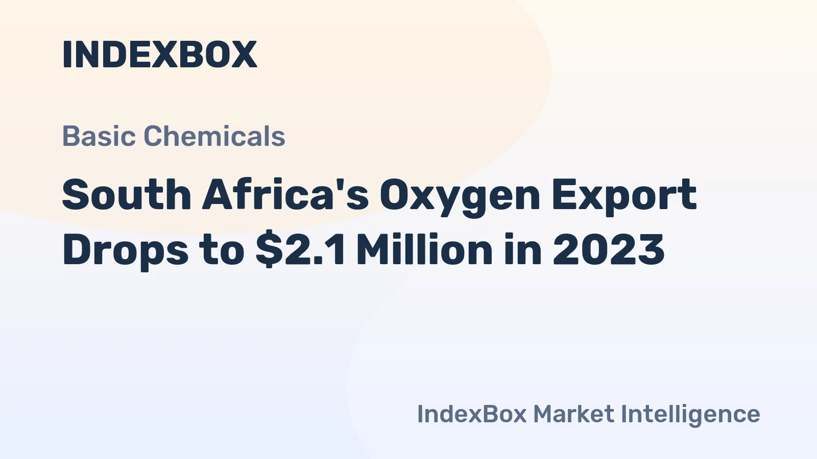 South Africa's Oxygen Export Drops to $2.1 Million in 2023