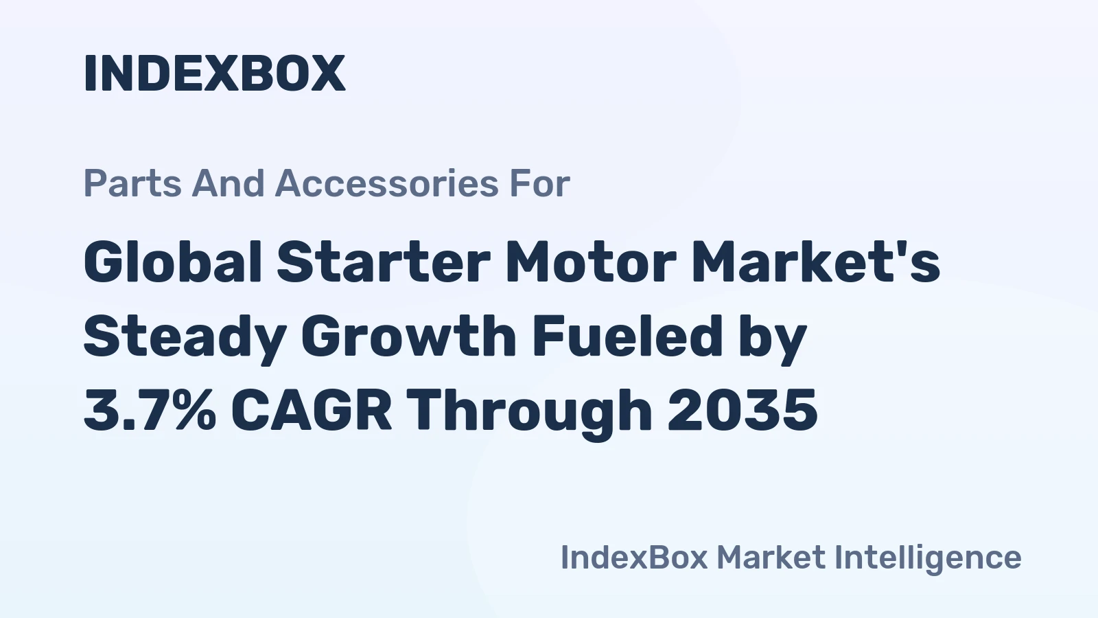 Global Starter Motor Market's Steady Growth Fueled by 3.7% CAGR Through 2035