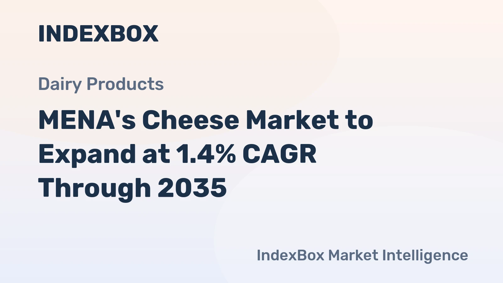 MENA's Cheese Market to Expand at 1.4% CAGR Through 2035