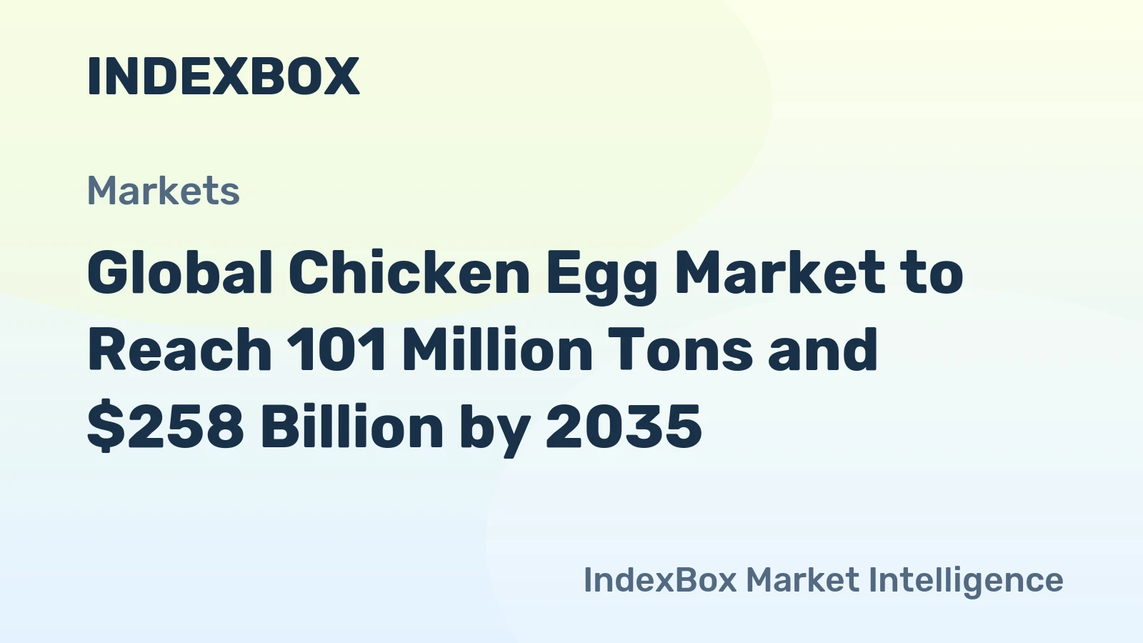 Global Chicken Egg Market to Reach 101 Million Tons and $258 Billion by 2035