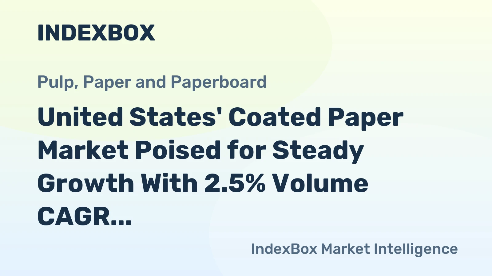 United States' Coated Paper Market Poised for Steady Growth With 2.5% Volume CAGR Through 2035
