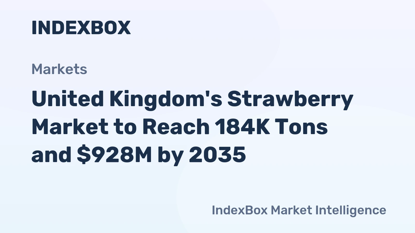 United Kingdom's Strawberry Market to Reach 184K Tons and $928M by 2035