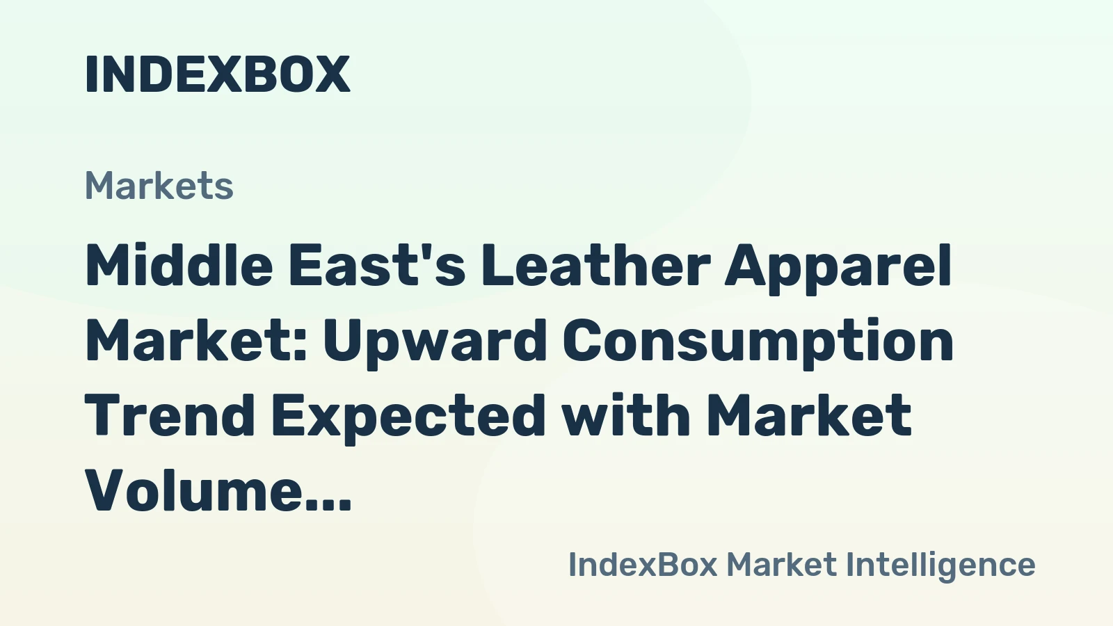 Middle East's Leather Apparel Market: Upward Consumption Trend Expected with Market Volume of 8.7M Units and Value of $680M by 2035