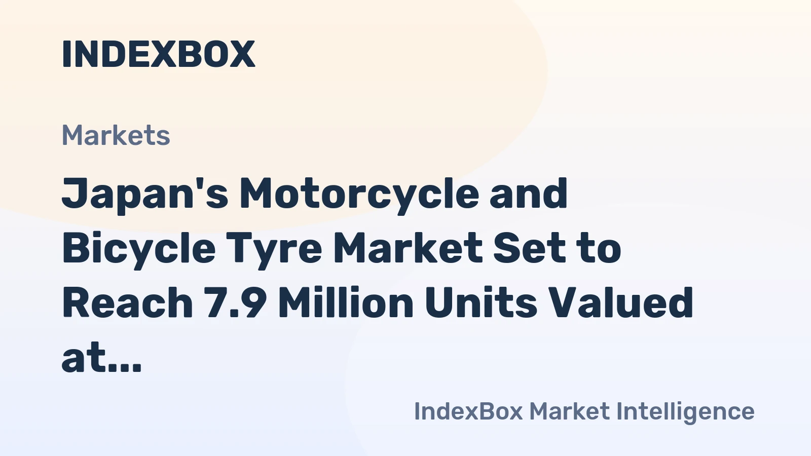 Japan's Motorcycle and Bicycle Tyre Market Set to Reach 7.9 Million Units Valued at $92 Million