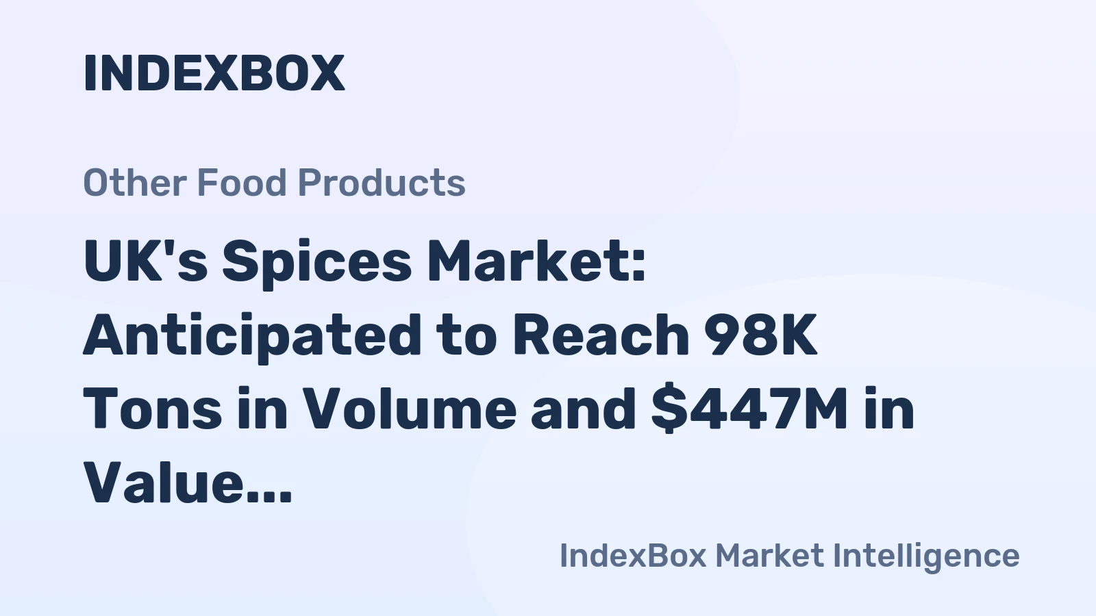 UK's Spices Market: Anticipated to Reach 98K Tons in Volume and $447M in Value by 2035