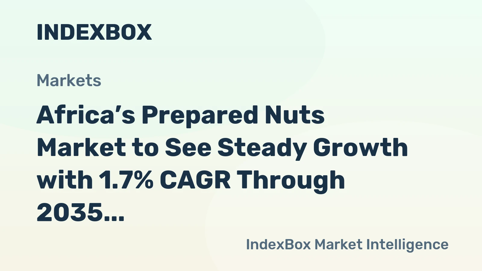 Africa’s Prepared Nuts Market to See Steady Growth with 1.7% CAGR Through 2035