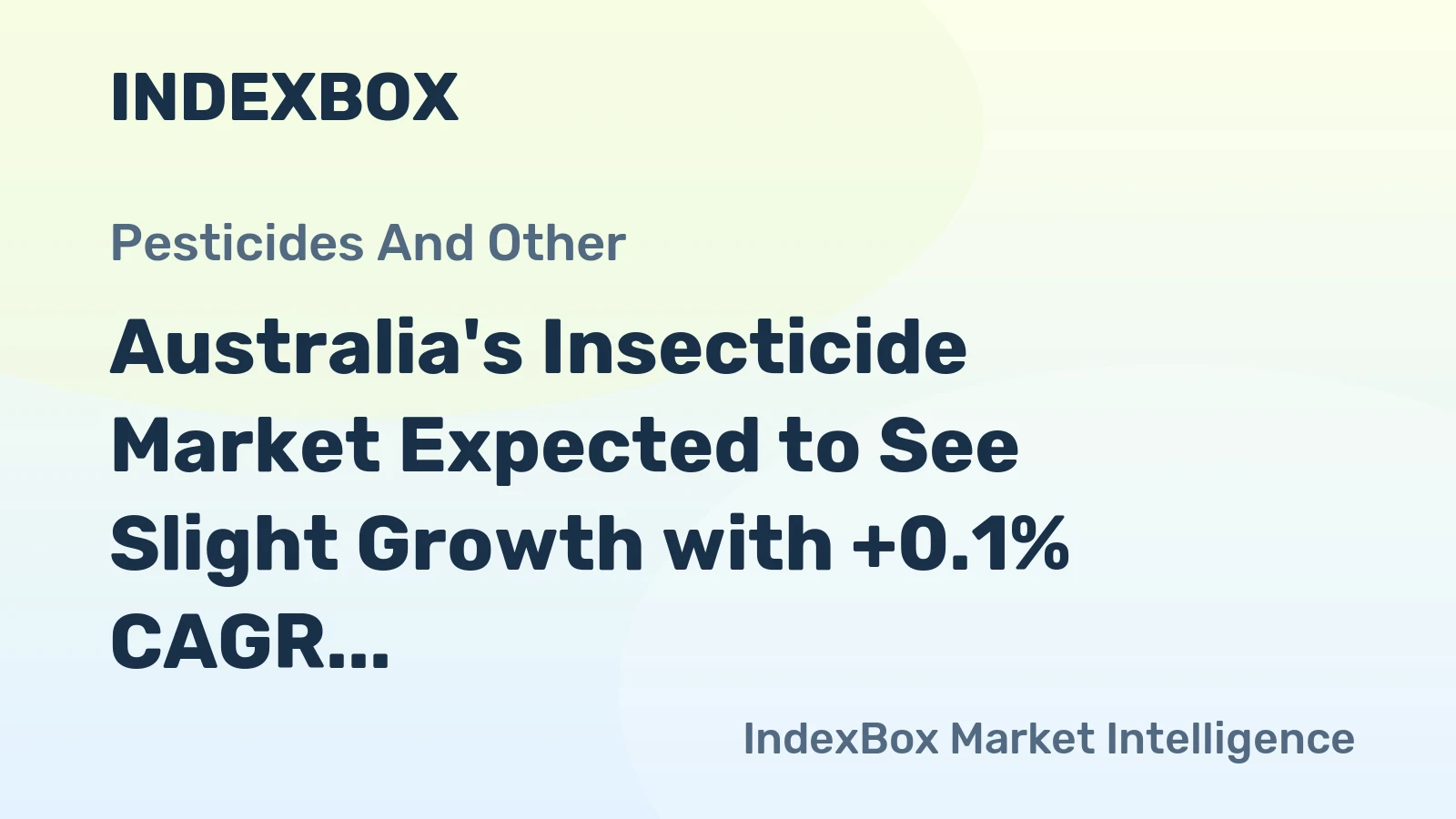 Australia's Insecticide Market Expected to See Slight Growth with +0.1% CAGR over the Next Decade