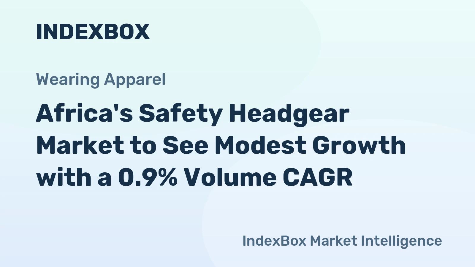 Africa's Safety Headgear Market to See Modest Growth with a 0.9% Volume CAGR