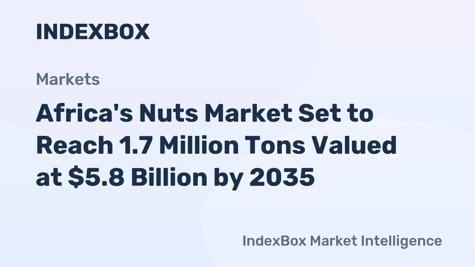 Africa's Nuts Market Set to Reach 1.7 Million Tons Valued at $5.8 Billion by 2035