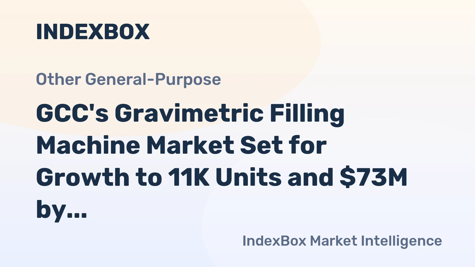 GCC's Gravimetric Filling Machine Market Set for Growth to 11K Units and $73M by 2035