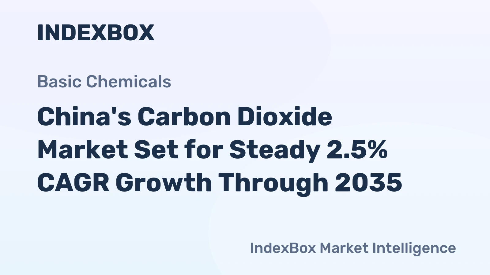 China's Carbon Dioxide Market Set for Steady 2.5% CAGR Growth Through 2035