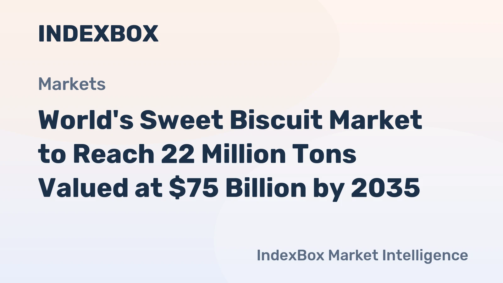 World's Sweet Biscuit Market to Reach 22 Million Tons Valued at $75 Billion by 2035