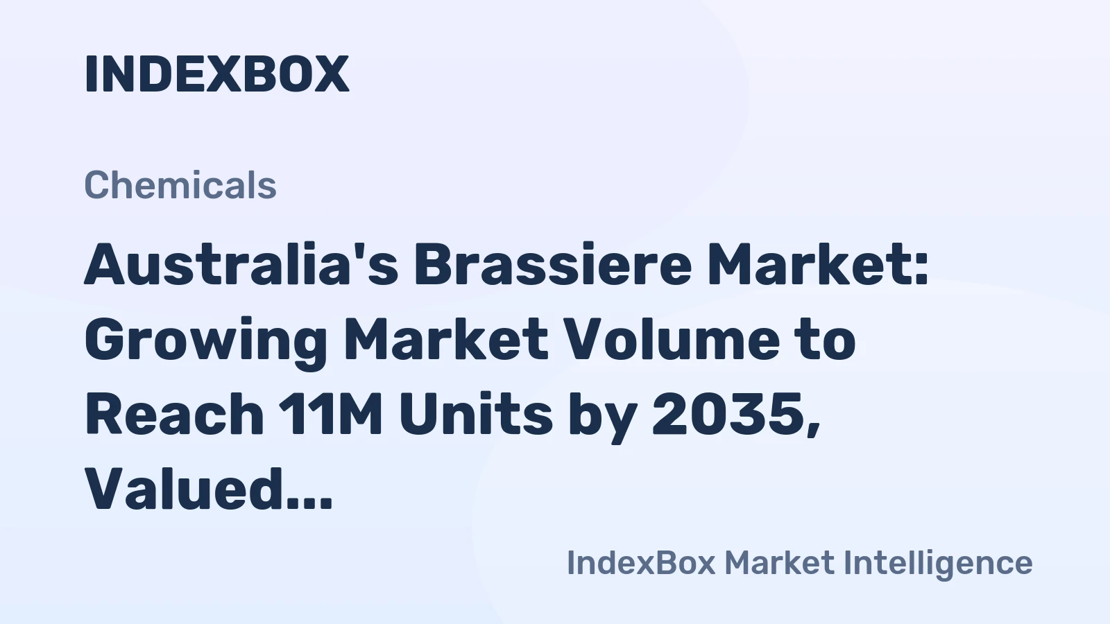 Australia's Brassiere Market: Growing Market Volume to Reach 11M Units by 2035, Valued at $169M