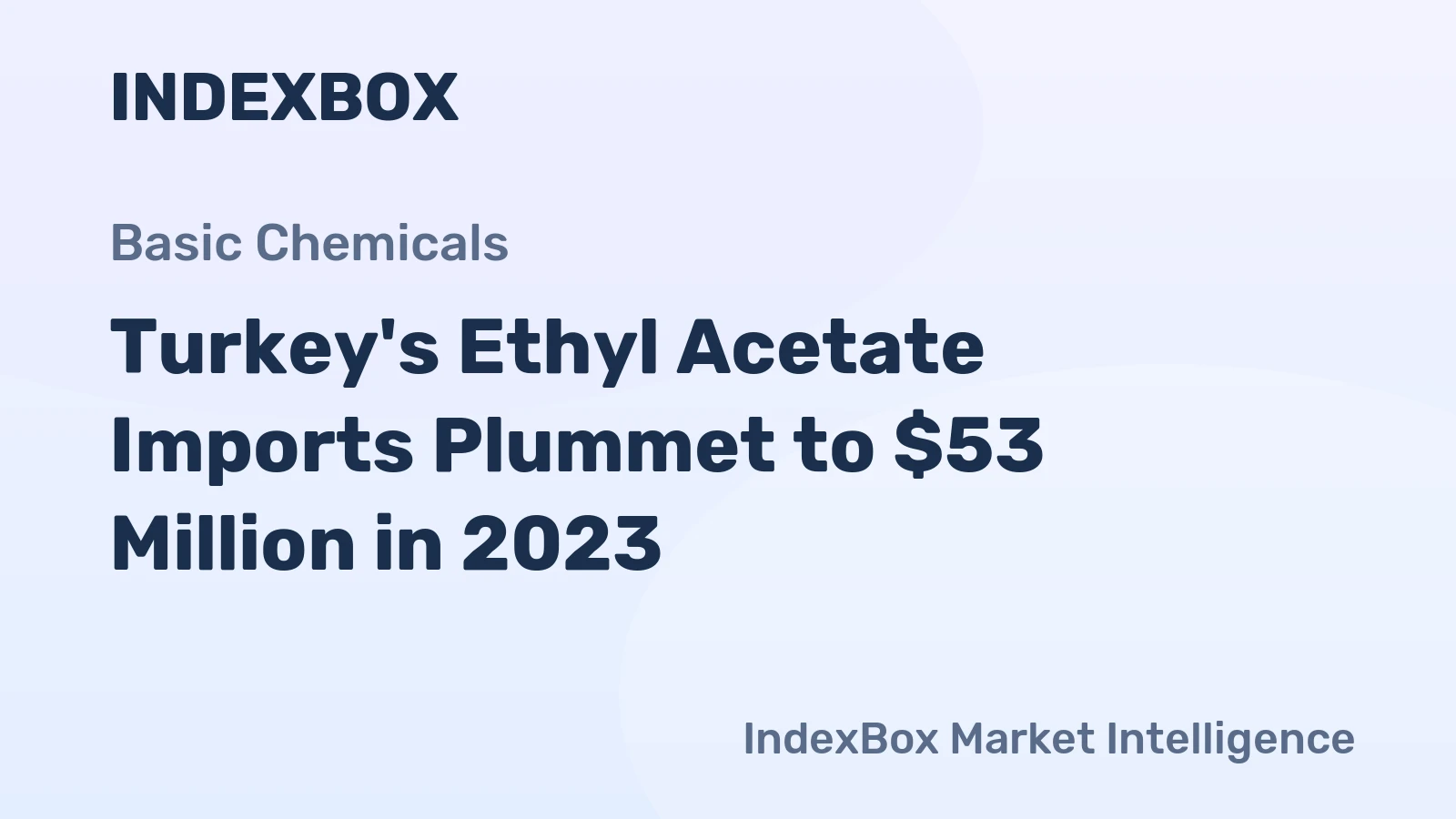 Turkey's Ethyl Acetate Imports Plummet to $53 Million in 2023