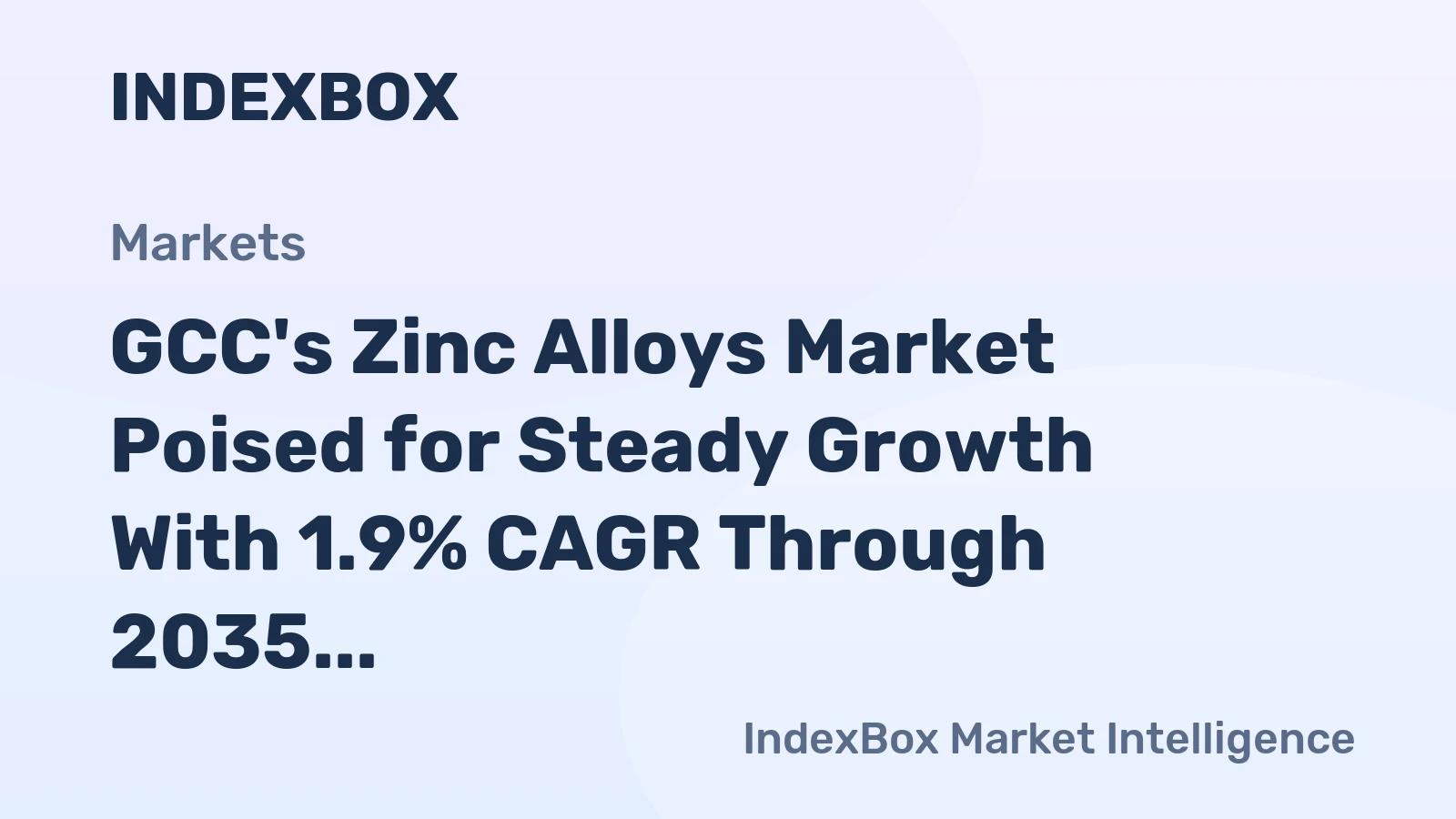 GCC's Zinc Alloys Market Poised for Steady Growth With 1.9% CAGR Through 2035