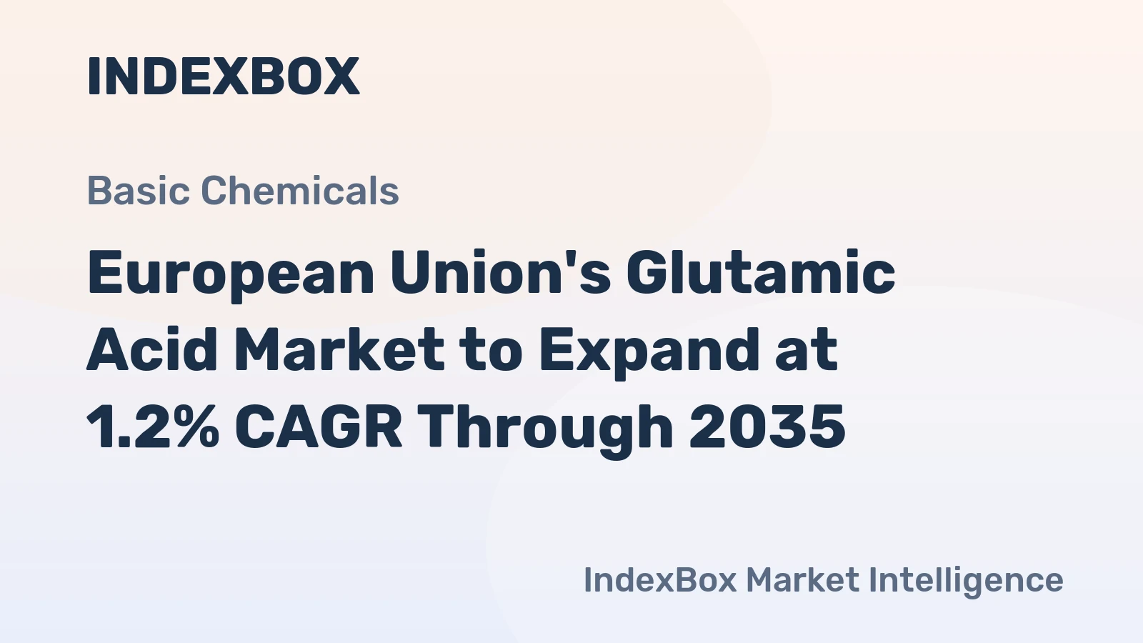 European Union's Glutamic Acid Market to Expand at 1.2% CAGR Through 2035