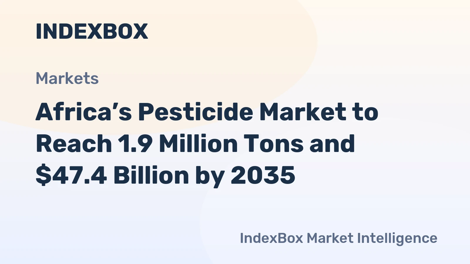 Africa’s Pesticide Market to Reach 1.9 Million Tons and $47.4 Billion by 2035
