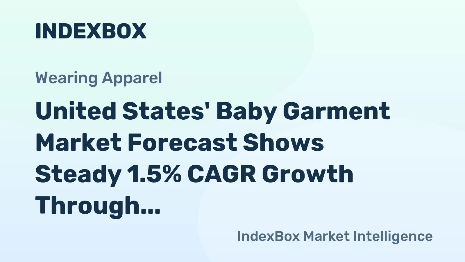 United States' Baby Garment Market Forecast Shows Steady 1.5% CAGR Growth Through 2035