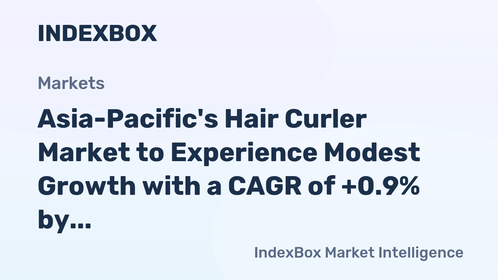 Asia-Pacific's Hair Curler Market to Experience Modest Growth with a CAGR of +0.9% by 2035