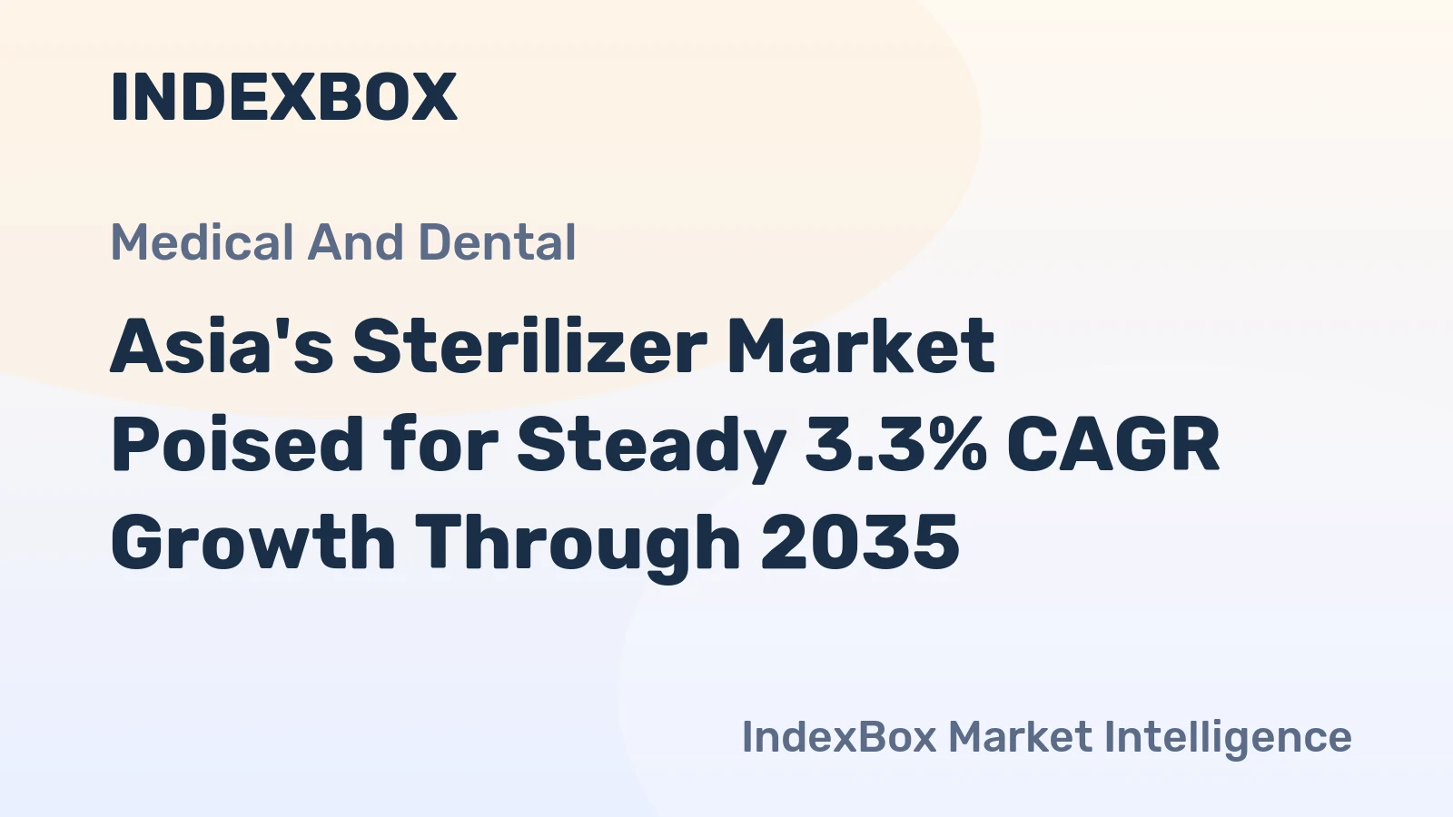 Asia's Sterilizer Market Poised for Steady 3.3% CAGR Growth Through 2035
