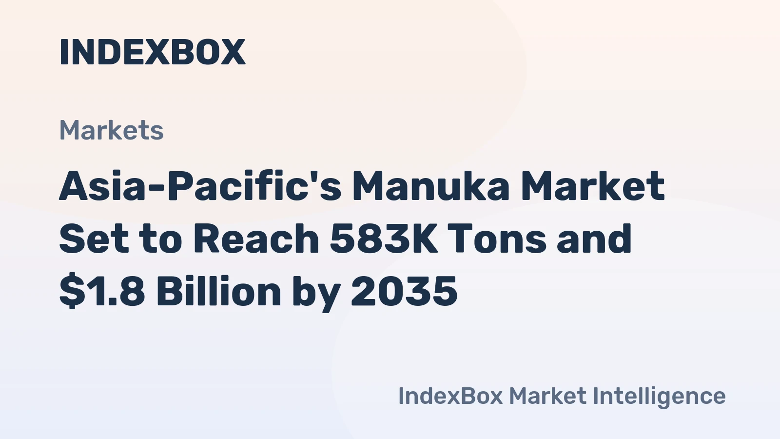 Asia-Pacific's Manuka Market Set to Reach 583K Tons and $1.8 Billion by 2035