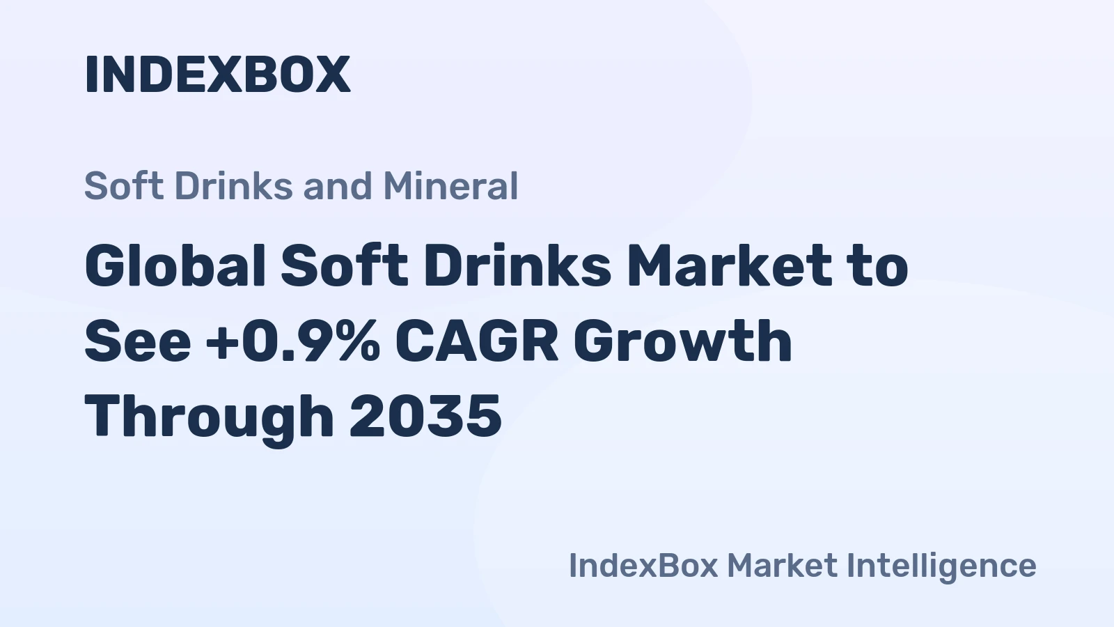 Global Soft Drinks Market to See +0.9% CAGR Growth Through 2035