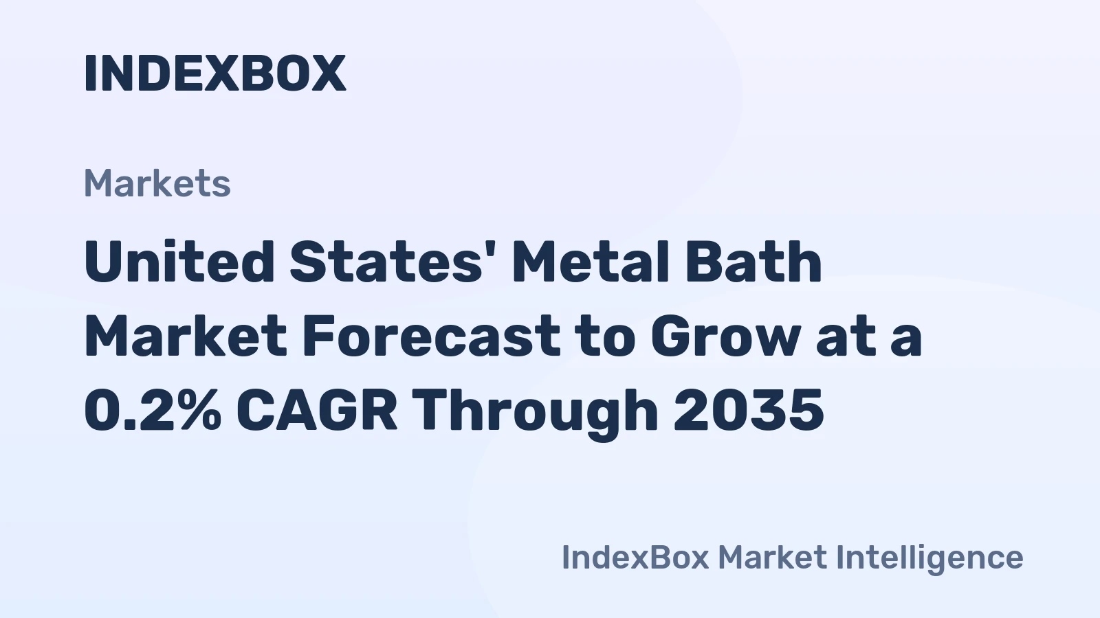 United States' Metal Bath Market Forecast to Grow at a 0.2% CAGR Through 2035