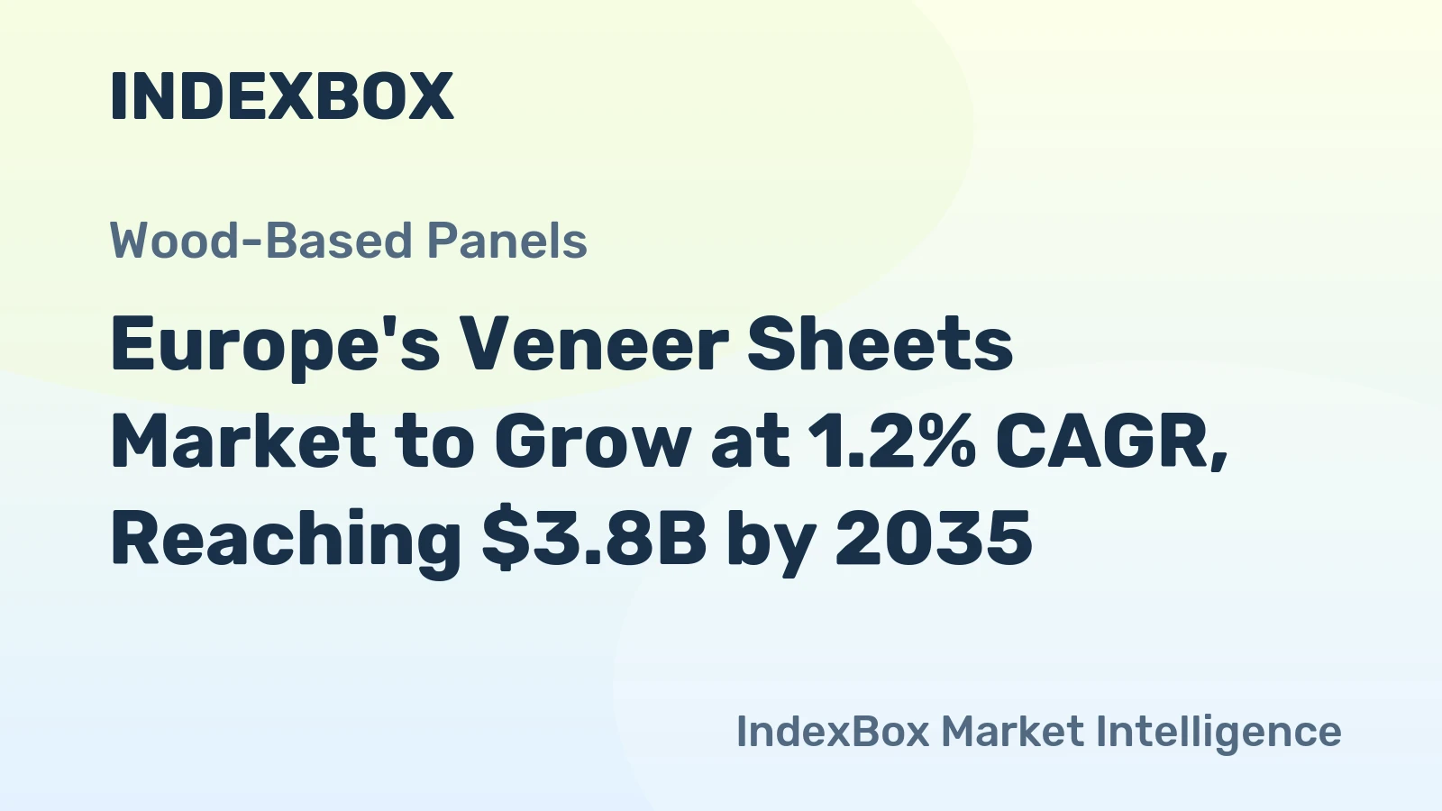 Europe's Veneer Sheets Market to Grow at 1.2% CAGR, Reaching $3.8B by 2035