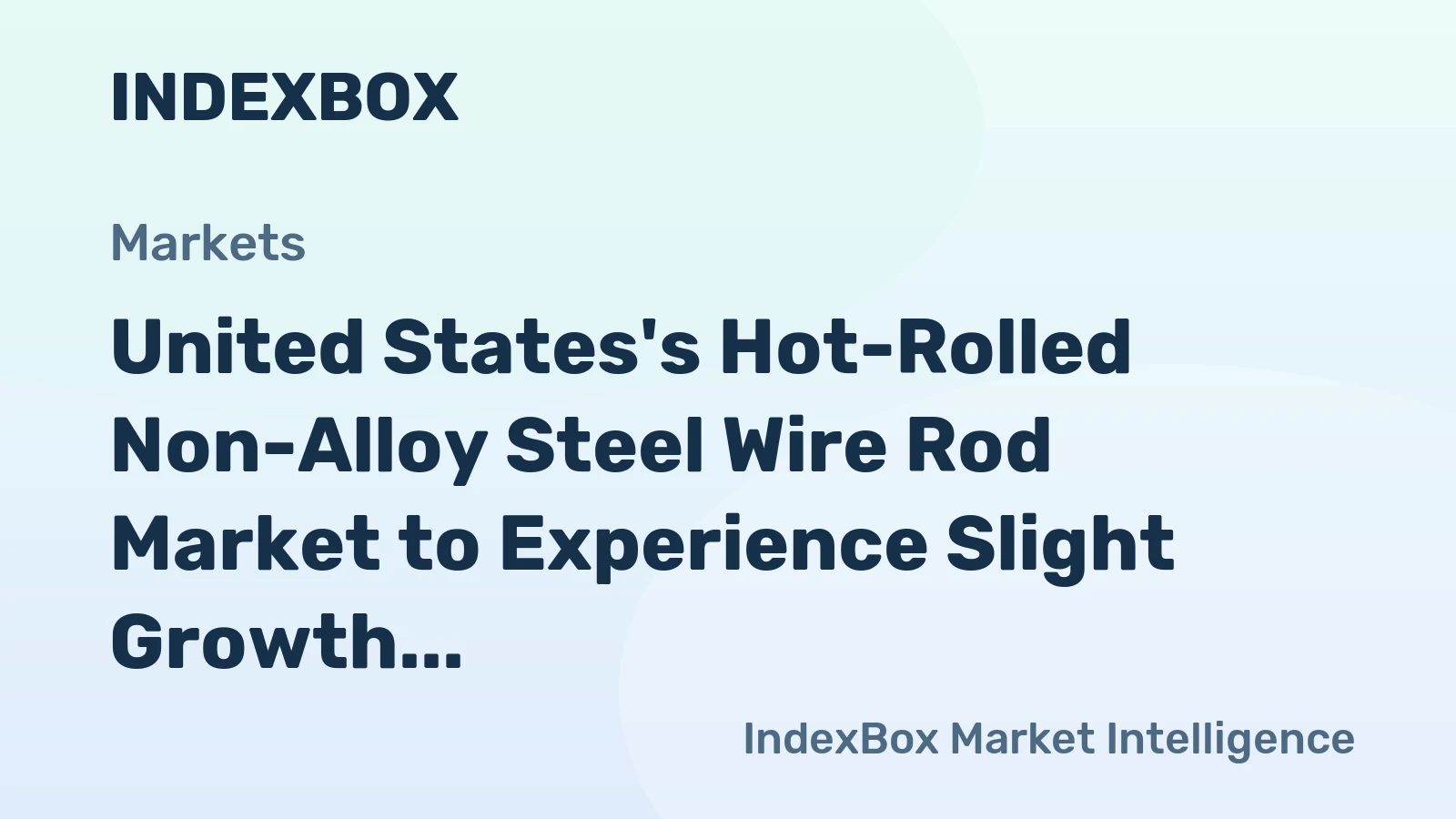 United States's Hot-Rolled Non-Alloy Steel Wire Rod Market to Experience Slight Growth with +0.3% CAGR from 2024 to 2035
